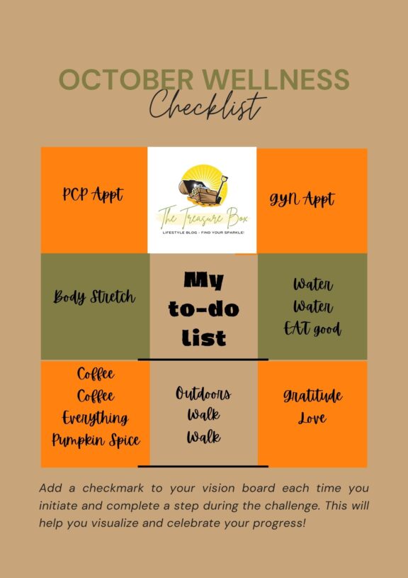October Wellness Challenge: Steps to a Vibrant Life! - The Treasure Box ...