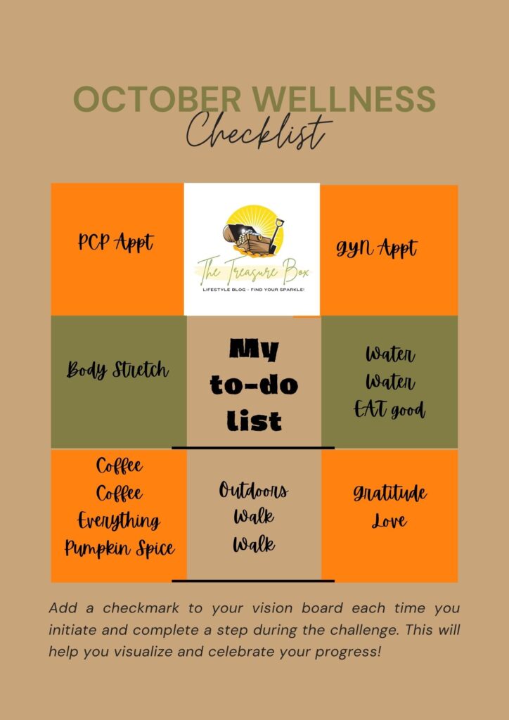 October Wellness Challenge: Steps to a Vibrant Life! - The Treasure Box ...
